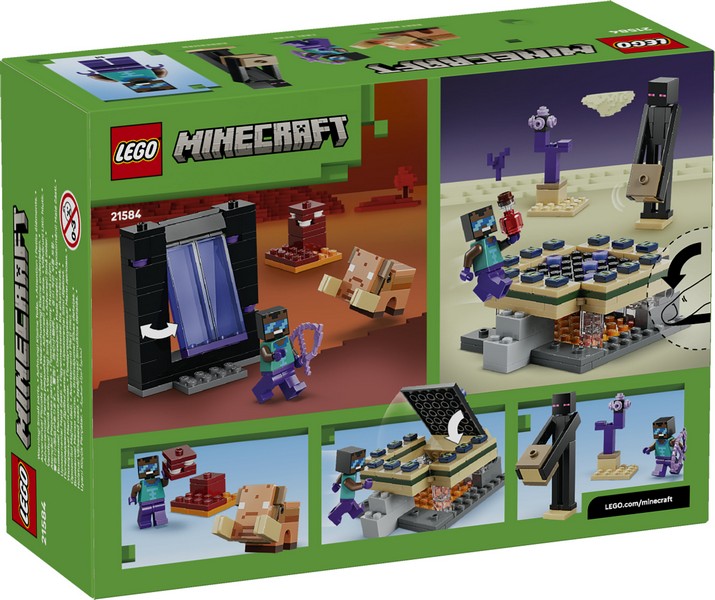 LEGO Minecraft 21584 Utazás az Alvilág Kapujához és a Végportálhoz