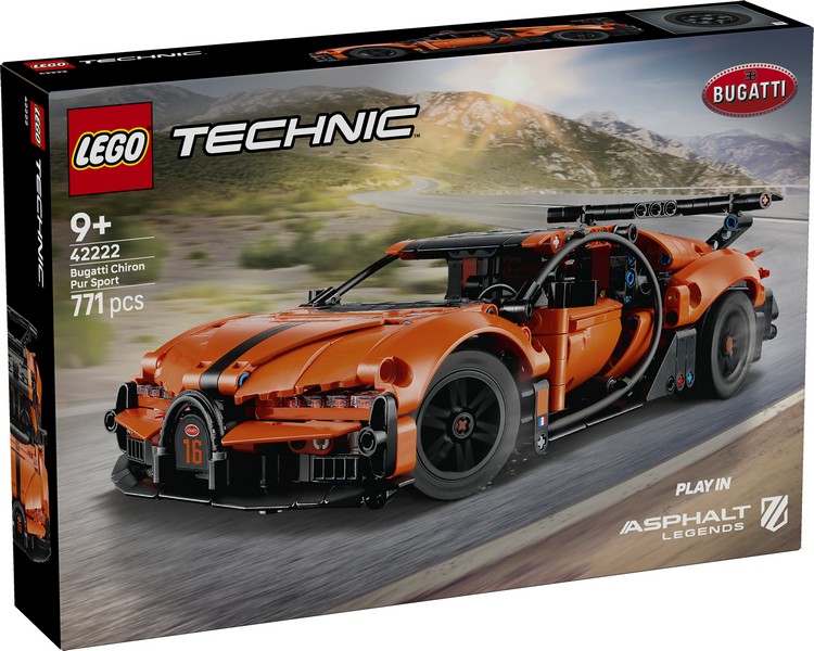 LEGO Technic 42222 Bugatti Chiron Pur Sport Hiperautó