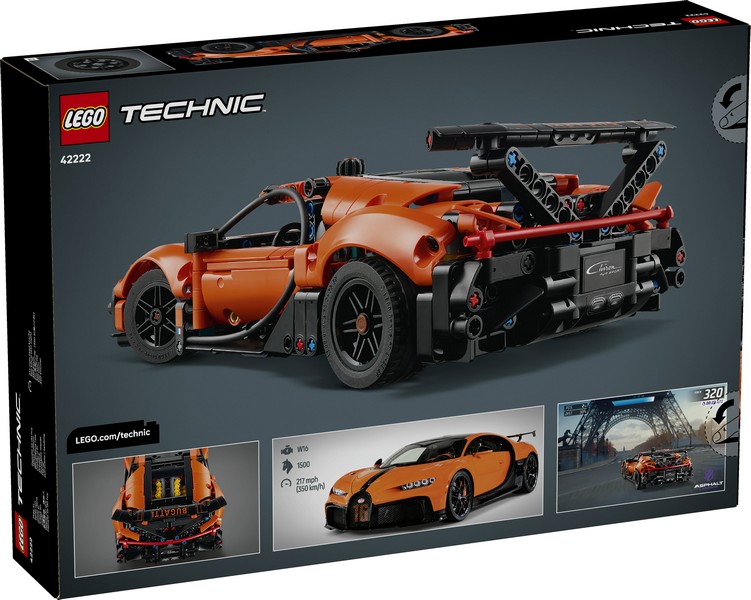 LEGO Technic 42222 Bugatti Chiron Pur Sport Hiperautó